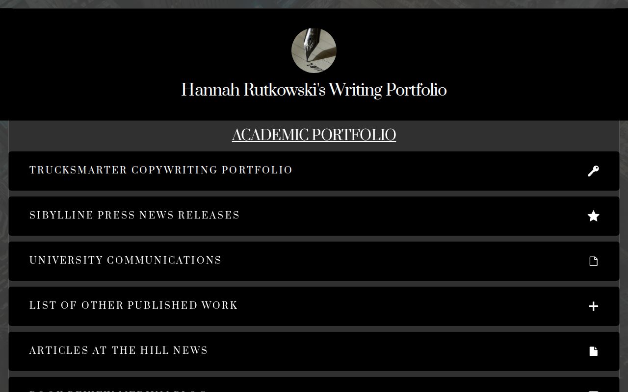 Writing Portfolio